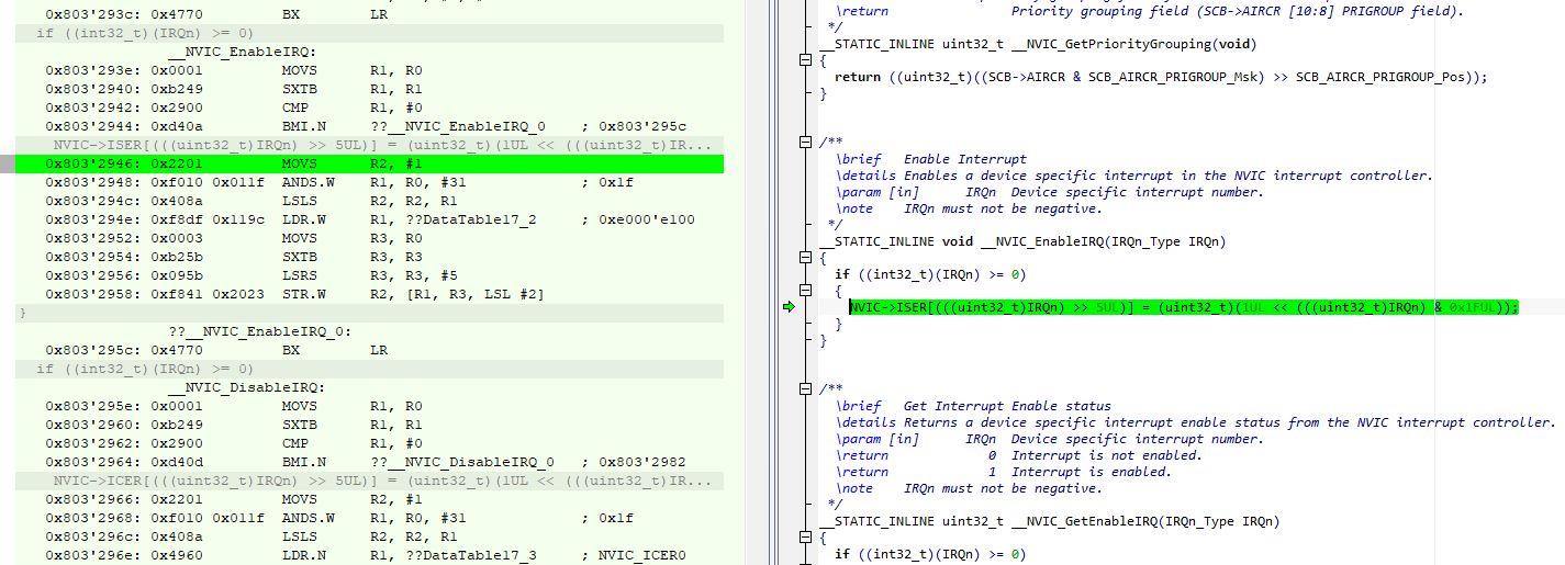 Solved: STM32F756 jumps unknown address "BX LR" - STMicroelectronics Community