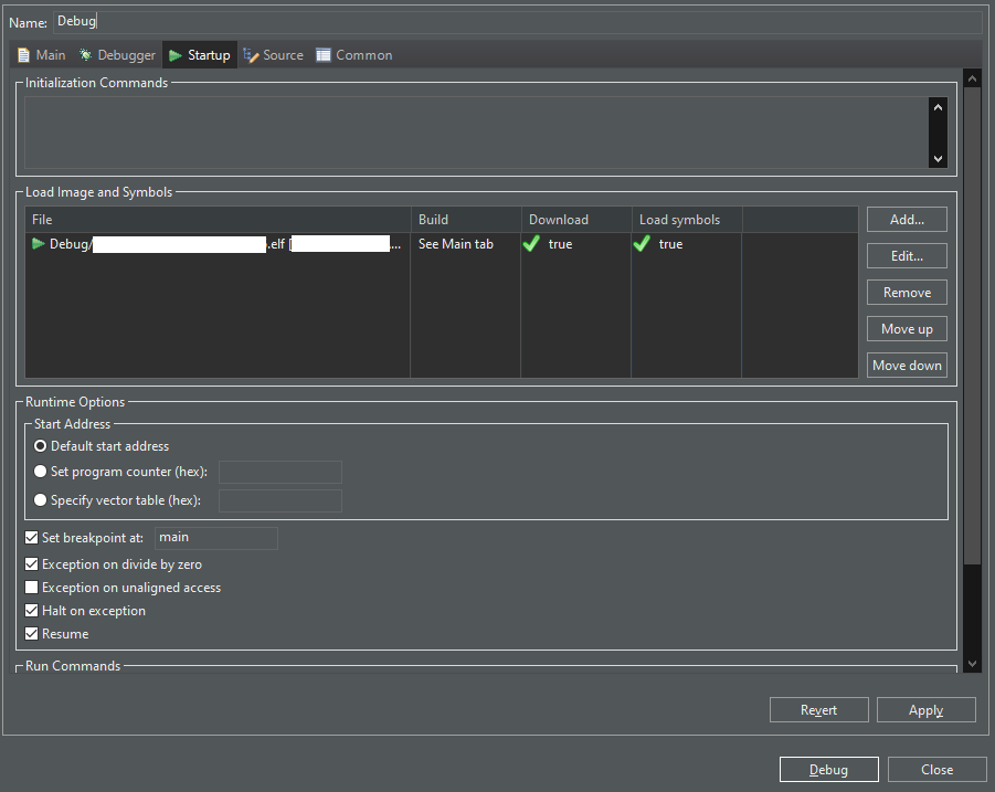 Error When Running Debugger In Stm32cubeide Stmicroelectronics Community