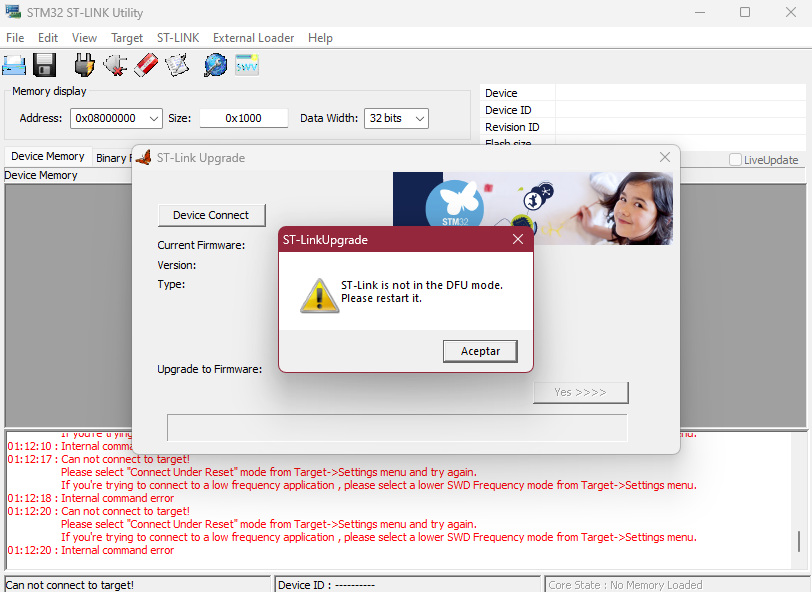 Firmware Problem Stmicroelectronics Community