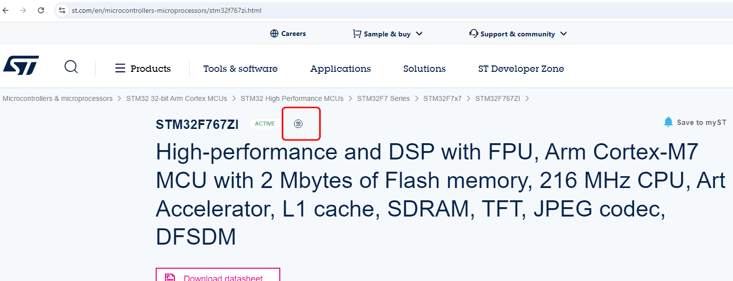 Solved: STM32f767ZIT6 available in market or not Upto 5 ye... - STMicroelectronics Community