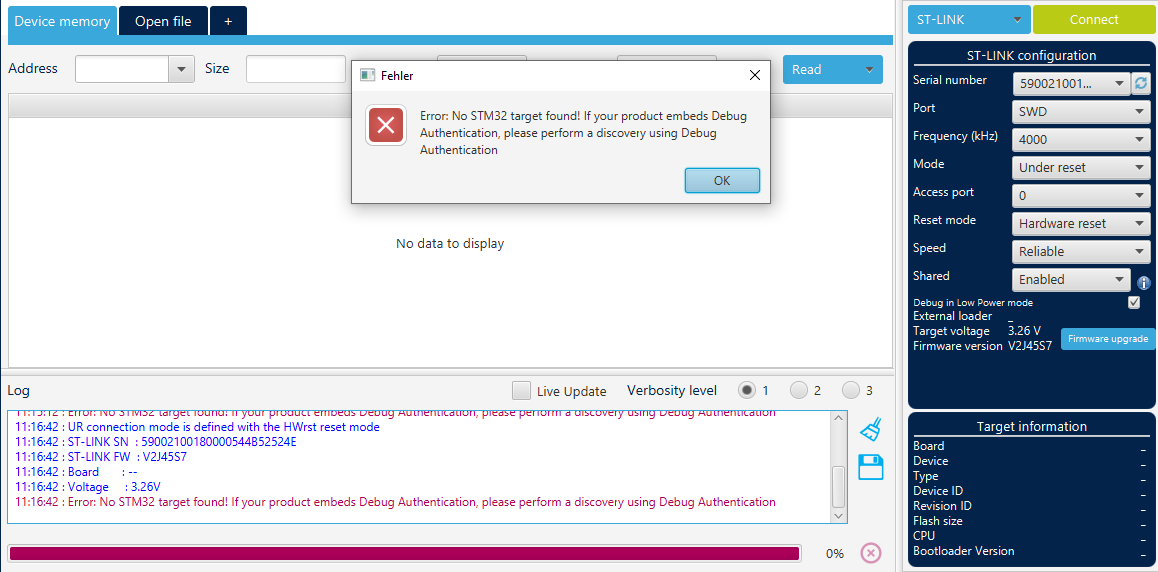 Solved No Swd Target Connection With Stm32f103 On Custom Stmicroelectronics Community