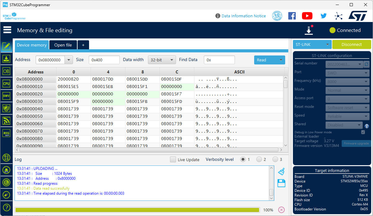 Solved Stm32wb55rev6 Failed To Get Programmed Via Swd Stmicroelectronics Community
