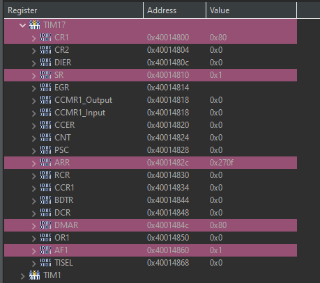 Solved: No interrupts with TIM1 or TIM17 - STMicroelectronics Community