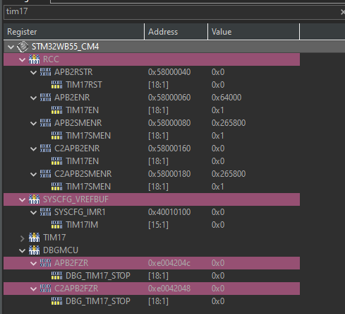 Solved: No interrupts with TIM1 or TIM17 - STMicroelectronics Community