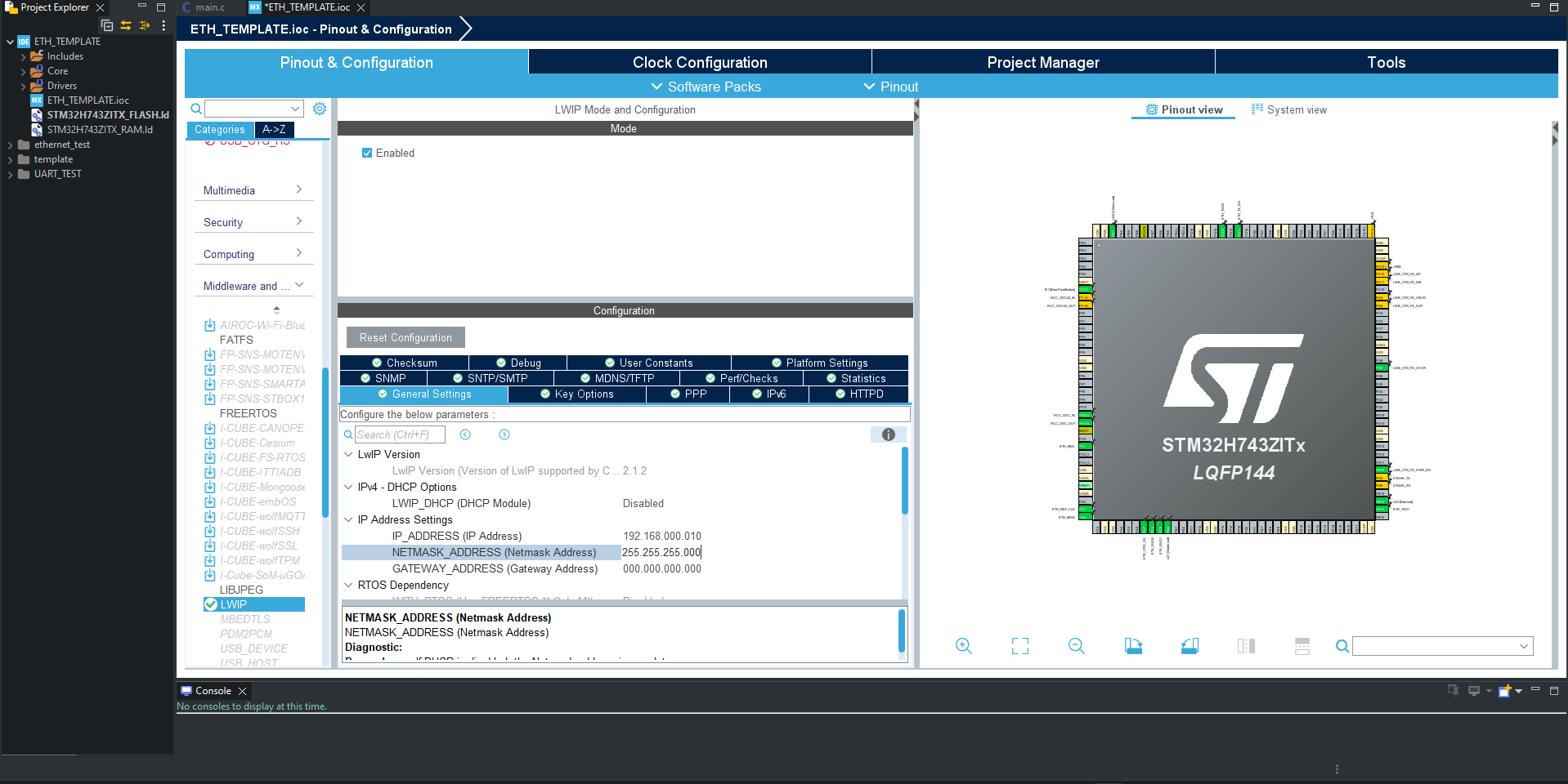 I cannot use ethernet in NUCLEO-H743ZI2 - ETHERNET... - STMicroelectronics Community