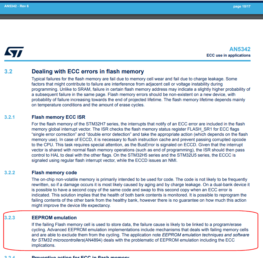 Solved Save Data In Flash Of Stm32 Through Code 1 Access Stmicroelectronics Community
