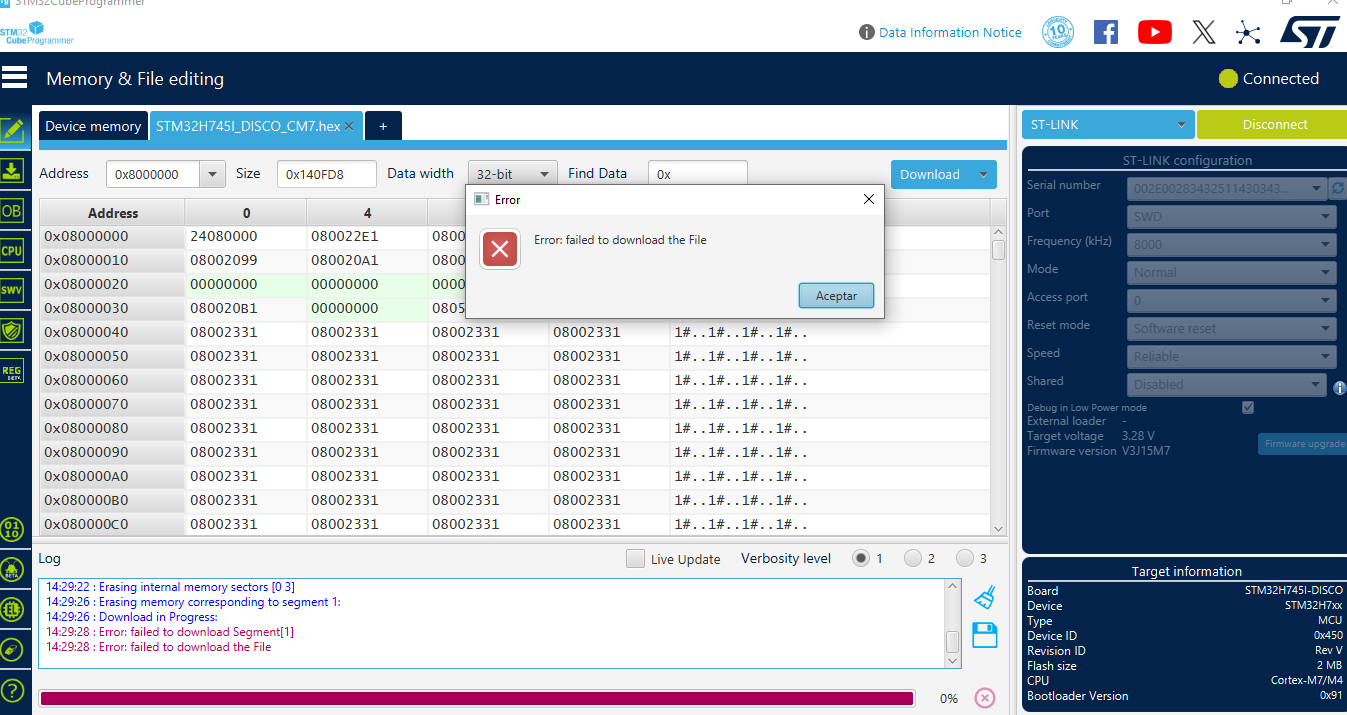 Solved: invalidate D-Cache in stm32h745i-disco - Page 3 - STMicroelectronics Community