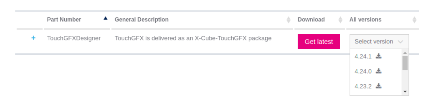 TGFX Designer 4.24.0 Download Problem - STMicroelectronics Community