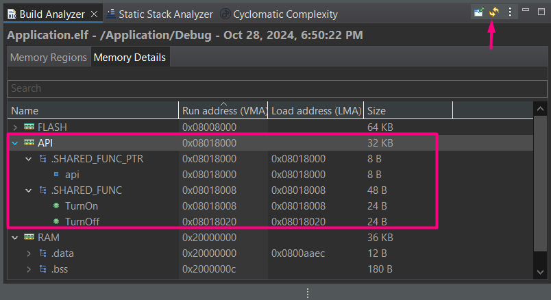 How to share an API between a bootloader and an ap ...