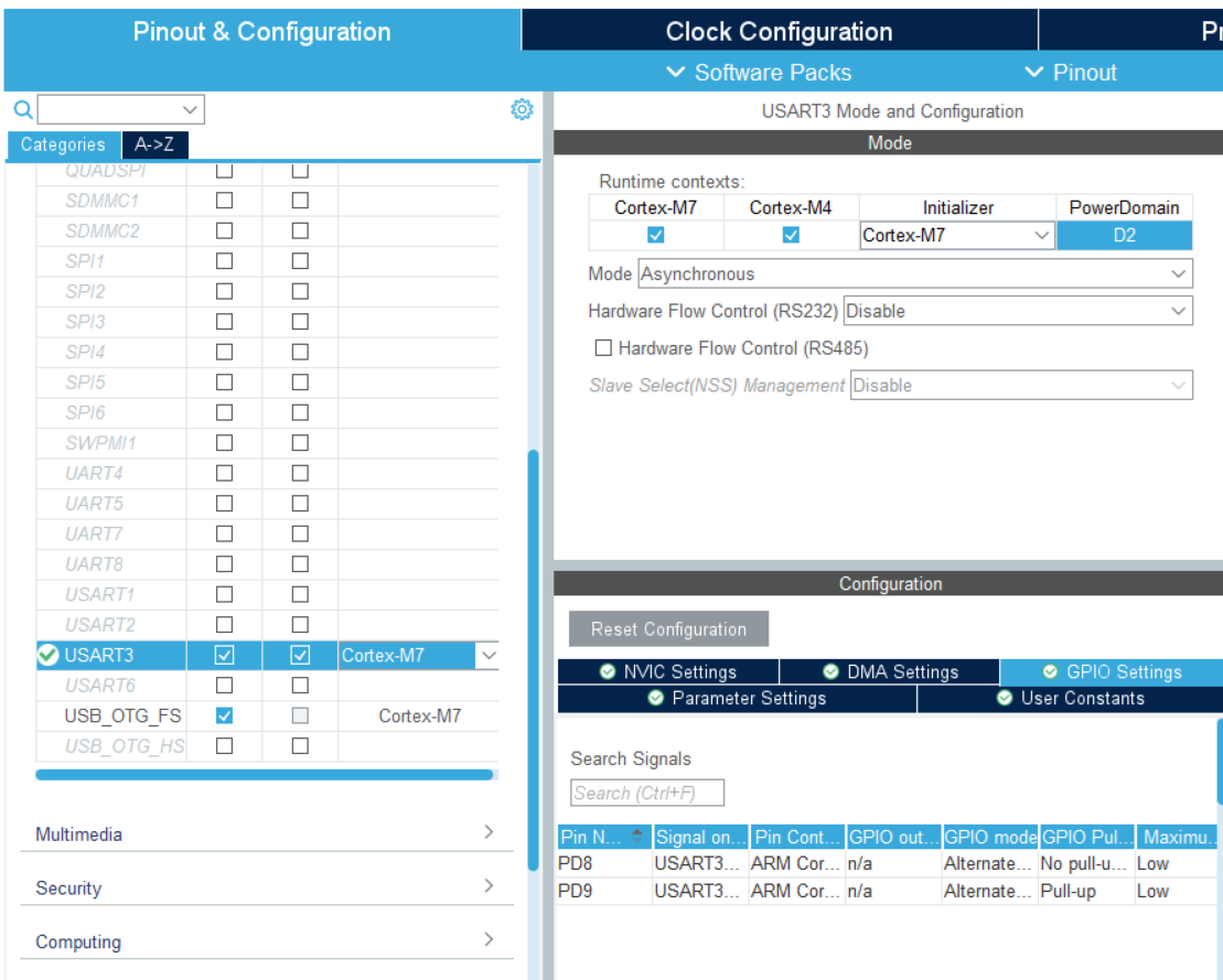 UART Transmit Data to PC Problem - NUCLEO-H755ZI-Q - STMicroelectronics Community