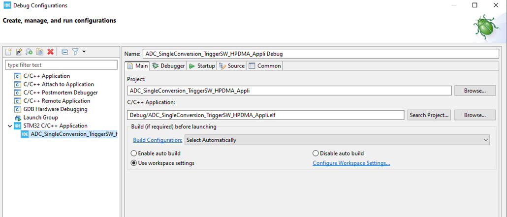 Stm32cubeide How To Debug An Stm32h7rx Sx Project Stmicroelectronics Community