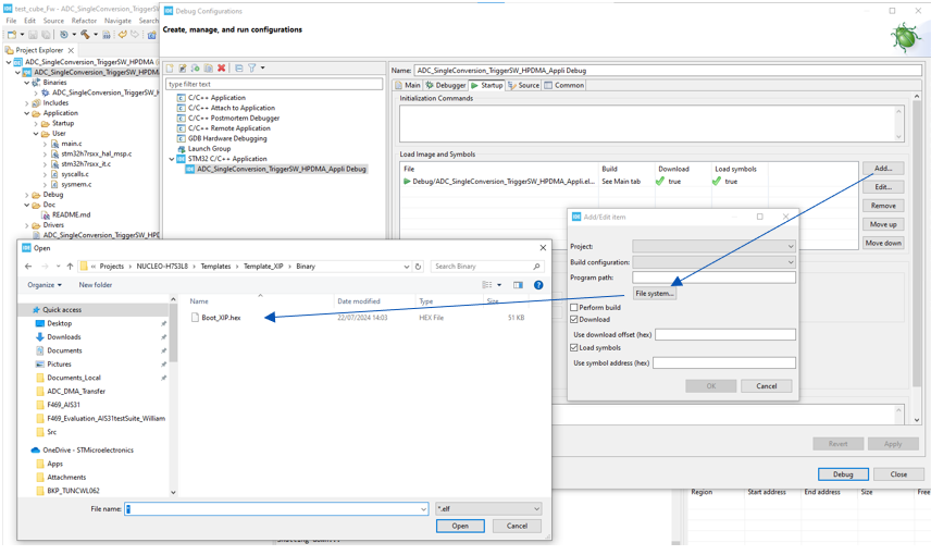 Stm32cubeide How To Debug An Stm32h7rx Sx Project Stmicroelectronics Community