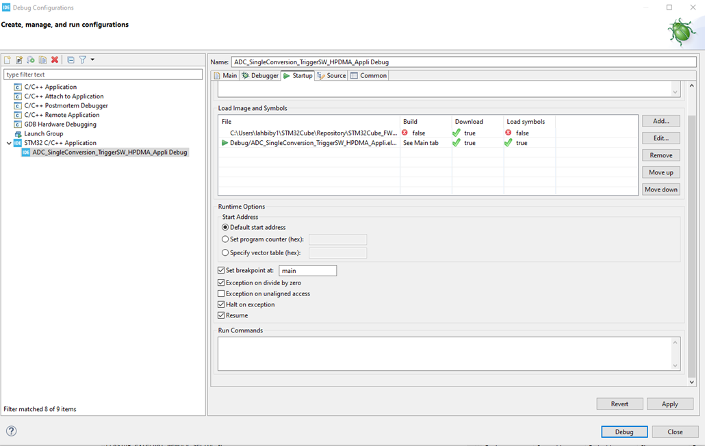 Stm32cubeide How To Debug An Stm32h7rx Sx Project Stmicroelectronics Community