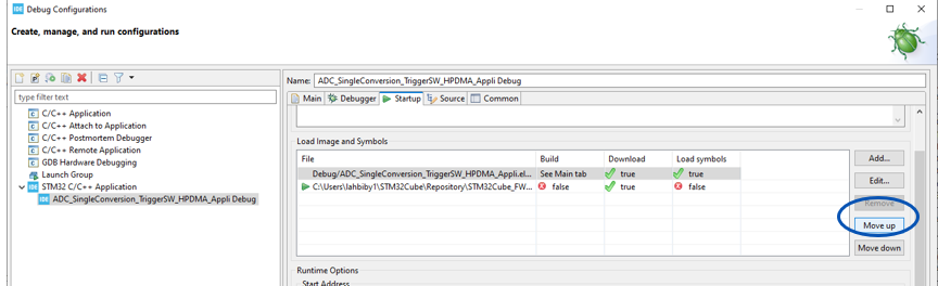 Stm32cubeide How To Debug An Stm32h7rxsx Project Stmicroelectronics Community 5855