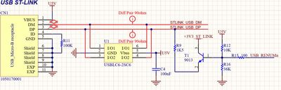 Routing for USBLC6-2SC6 - STMicroelectronics Community