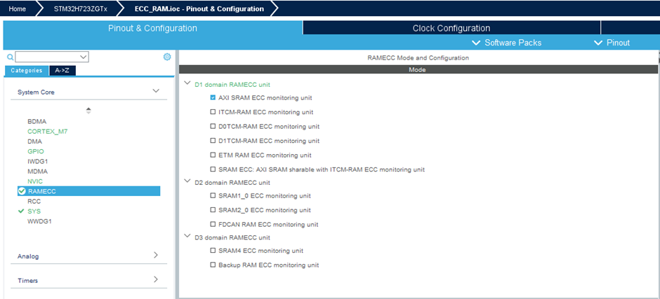 Injecting And Handling Ecc Errors In Stm32h7 Ram Stmicroelectronics Community