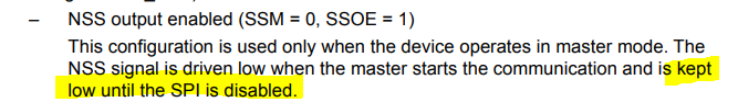 Solved: STM32F105xx SPI2 Does Not Drive NSS Pin High when ... - STMicroelectronics Community