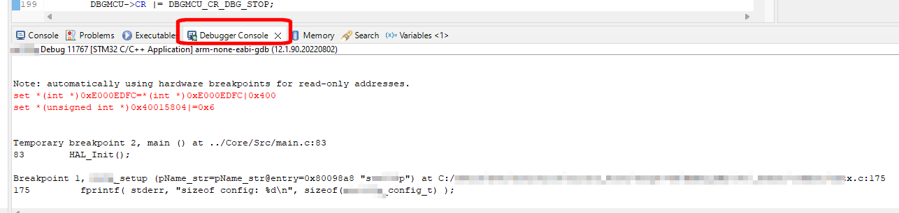 Breakpoints don't work in STM32CubeIDE: "Breakpoin... - STMicroelectronics Community