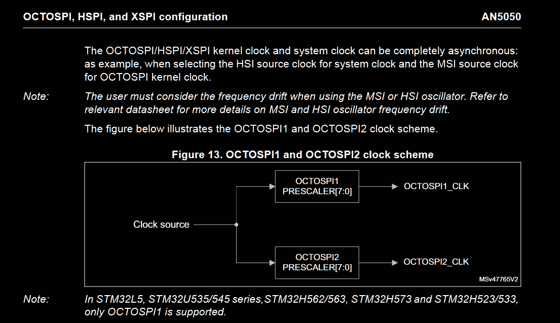 Solved How To Configure Octospi As A Normal Spi Interface Stmicroelectronics Community