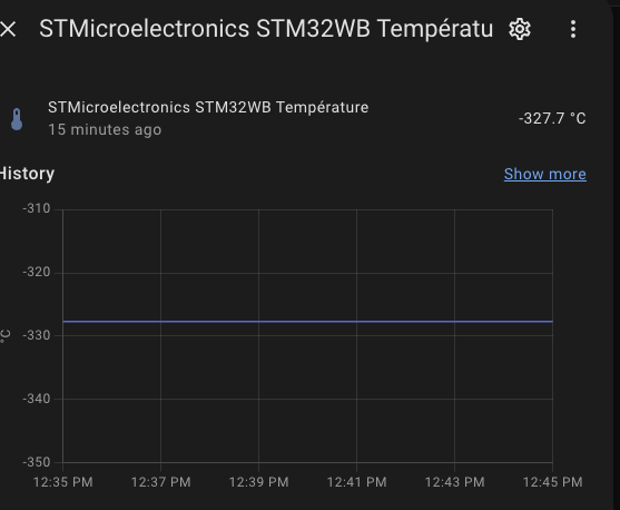 STM32WB55: How to send/update temperature reading ... - STMicroelectronics Community