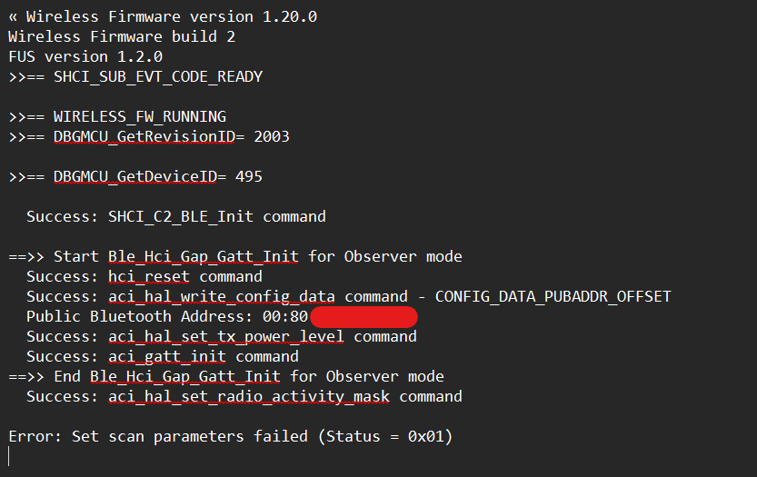 I made a ble observer program based on p2p_client ...