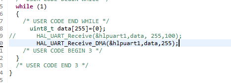 Solved: HAL_UART_Receive_DMA only receive last byte - STMicroelectronics Community