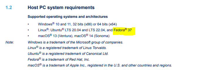 Solved: STM32CubeProgrammer does not run on Fedora 41 ...