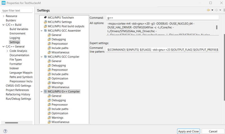 Solved: Enable C++23 on custom toolchain - STMicroelectronics Community