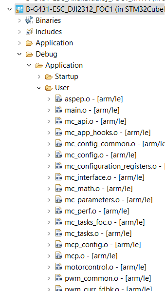 Solved: arm/le binary format files in Project Folder - STMicroelectronics Community