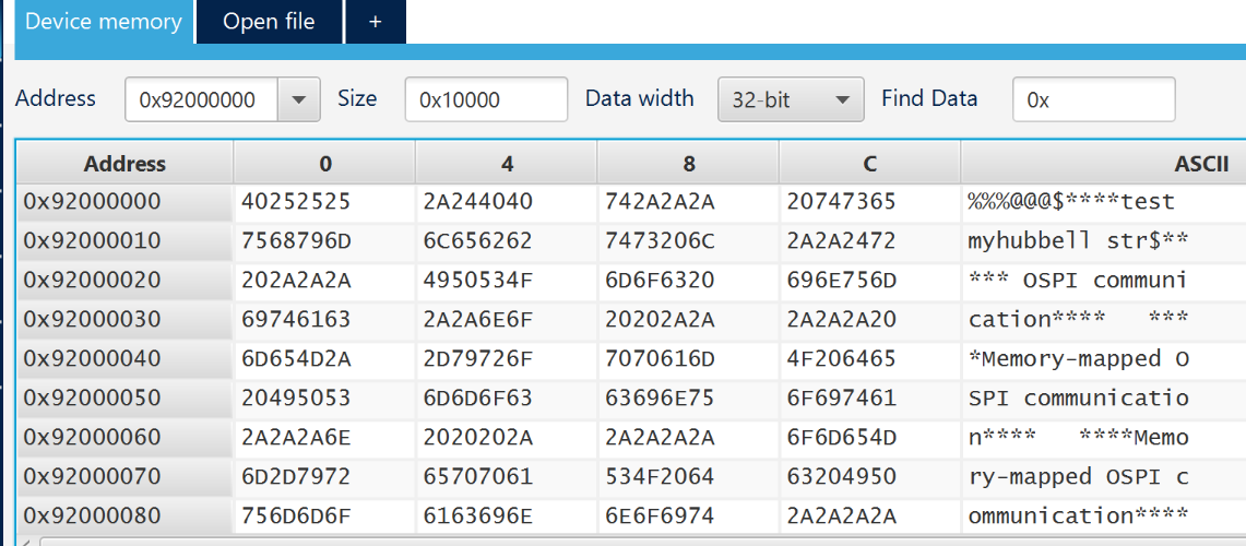 How to read/write from external memory in RiverDI ... - STMicroelectronics Community