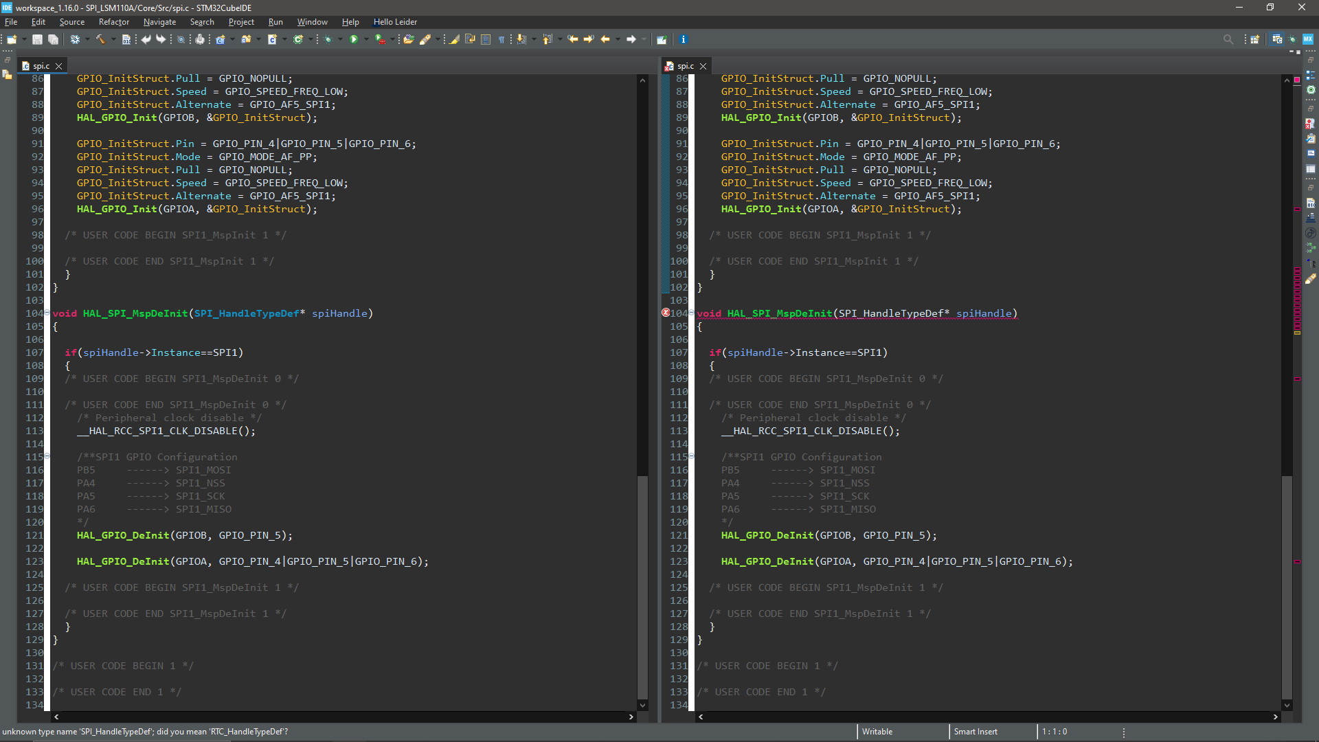 Solved Enabling Peripherals For Spi Communication In Seon Stmicroelectronics Community