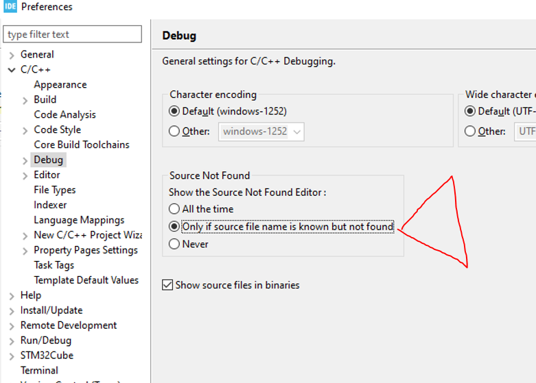 Jumping To Random File After Pressing Run Button Stmicroelectronics Community 