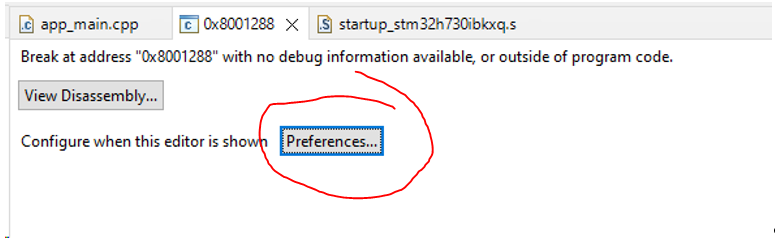Jumping To Random File After Pressing Run Button Stmicroelectronics Community
