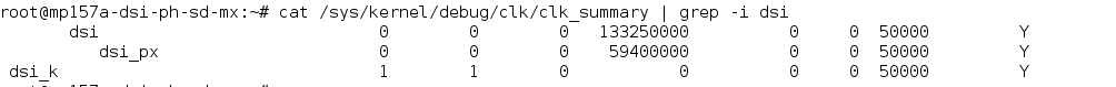 STM32MP157a, DSI PLL and DSI-PHY clock configurati ...