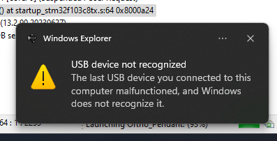 USB Communication and Debugger are not working tog ...