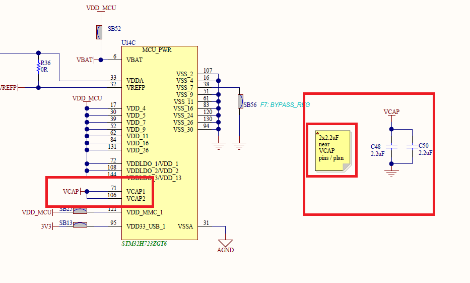 stm32h725ZGT6 custom Board Hangs - STMicroelectronics Community
