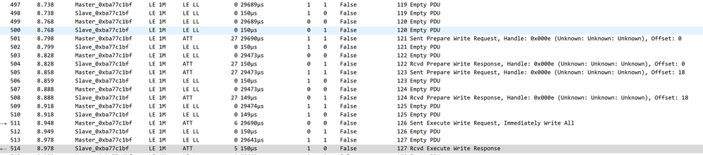 Solved: STM32WB, How to catch execute write event ... Solved: STM32WB, How to catch execute write event ...