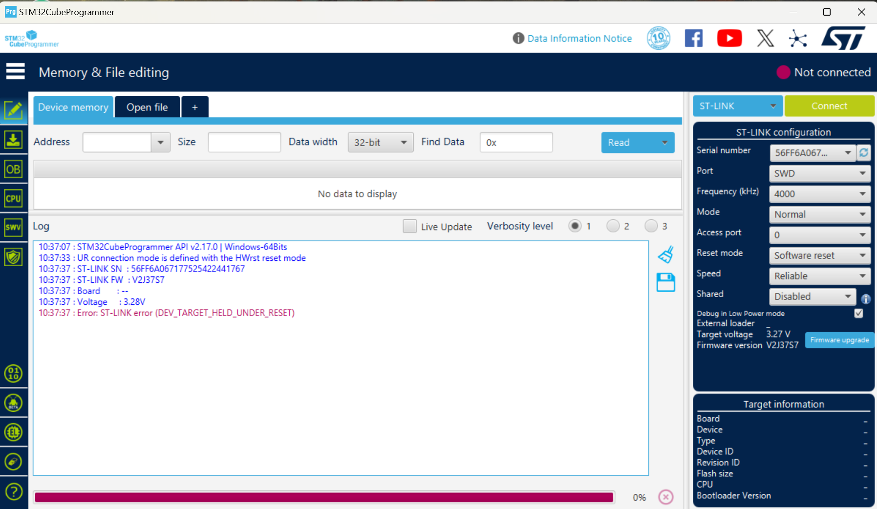 STM32L011F4P6 can't upload code. - STMicroelectronics Community