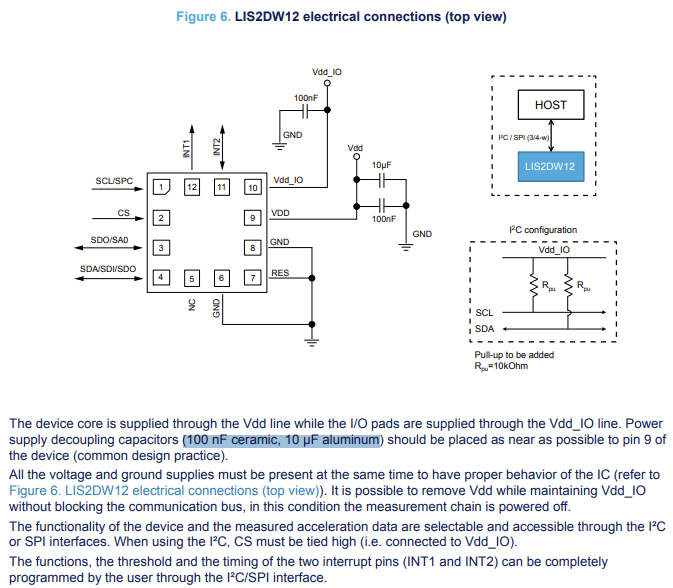 Solved: LIS2DW12 Accel schematic review - STMicroelectronics Community