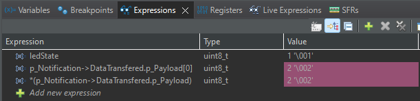 Solved: How to monitor a structure pointer in live express... - STMicroelectronics Community
