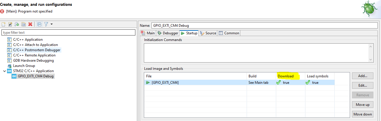 Cubeide Debug Without Downloading Stmicroelectronics Community 