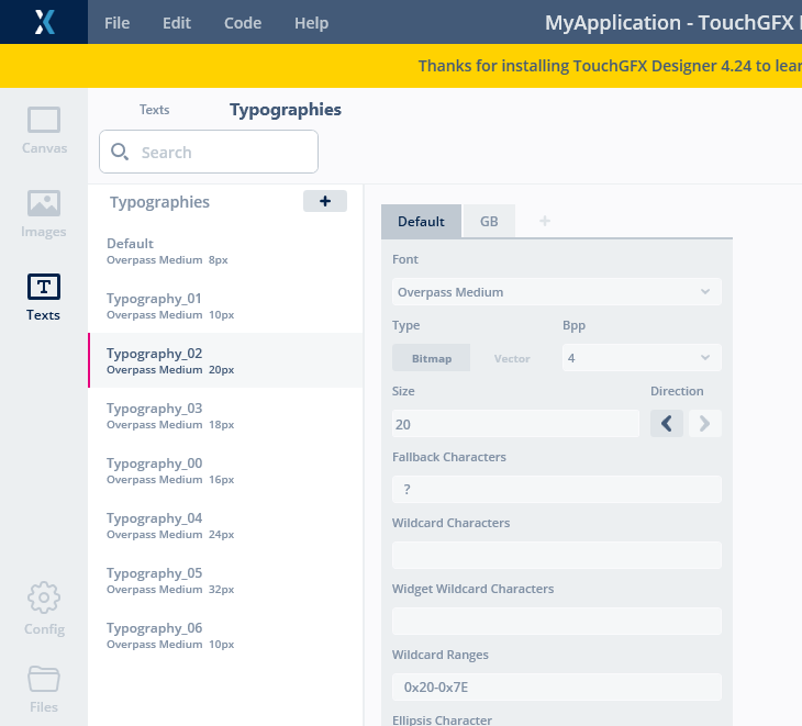 Solved: No texts appear on the LCD with TouchGFX - STMicroelectronics Community