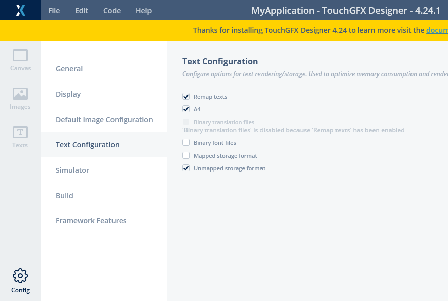Solved No Texts Appear On The Lcd With Touchgfx Stmicroelectronics Community