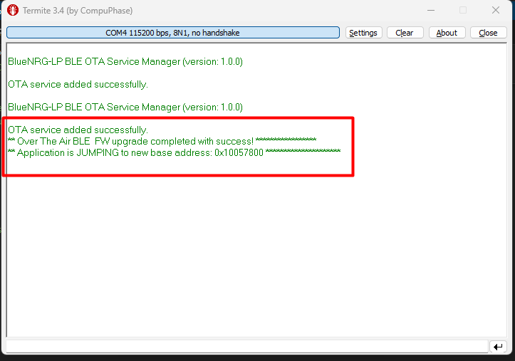 Bluenrg Lp Ota Service Manager Error When Starti Stmicroelectronics Community