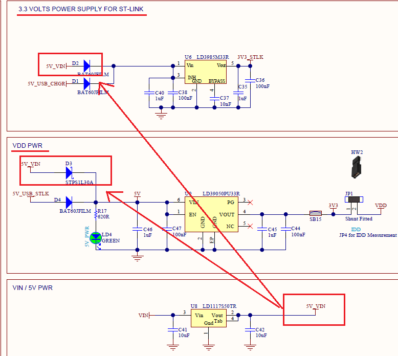 Solved: supply power from Nucleo STM32G4 - STMicroelectronics Community