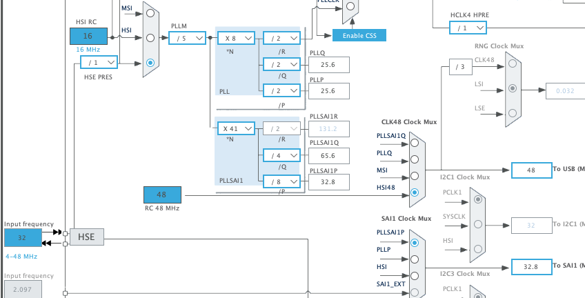 STM32WB55 / NUCLEO-WB55RG PDM Clock issue? - STMicroelectronics Community