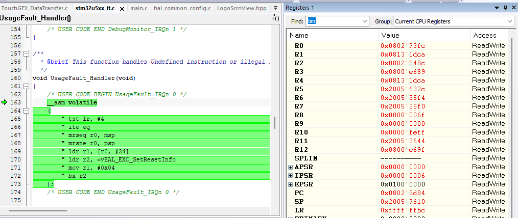 Solved: No texts appear on the LCD with TouchGFX - STMicroelectronics Community