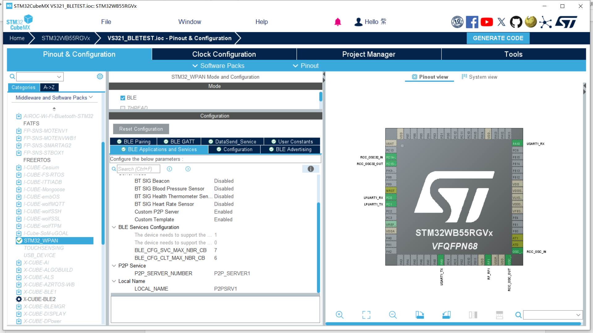 Solved: stm32wb55 p2prouter and service - STMicroelectronics Community