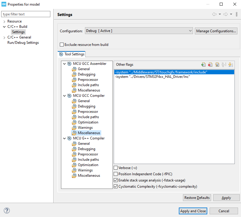 Suppress compiler warnings for library files - STMicroelectronics Community