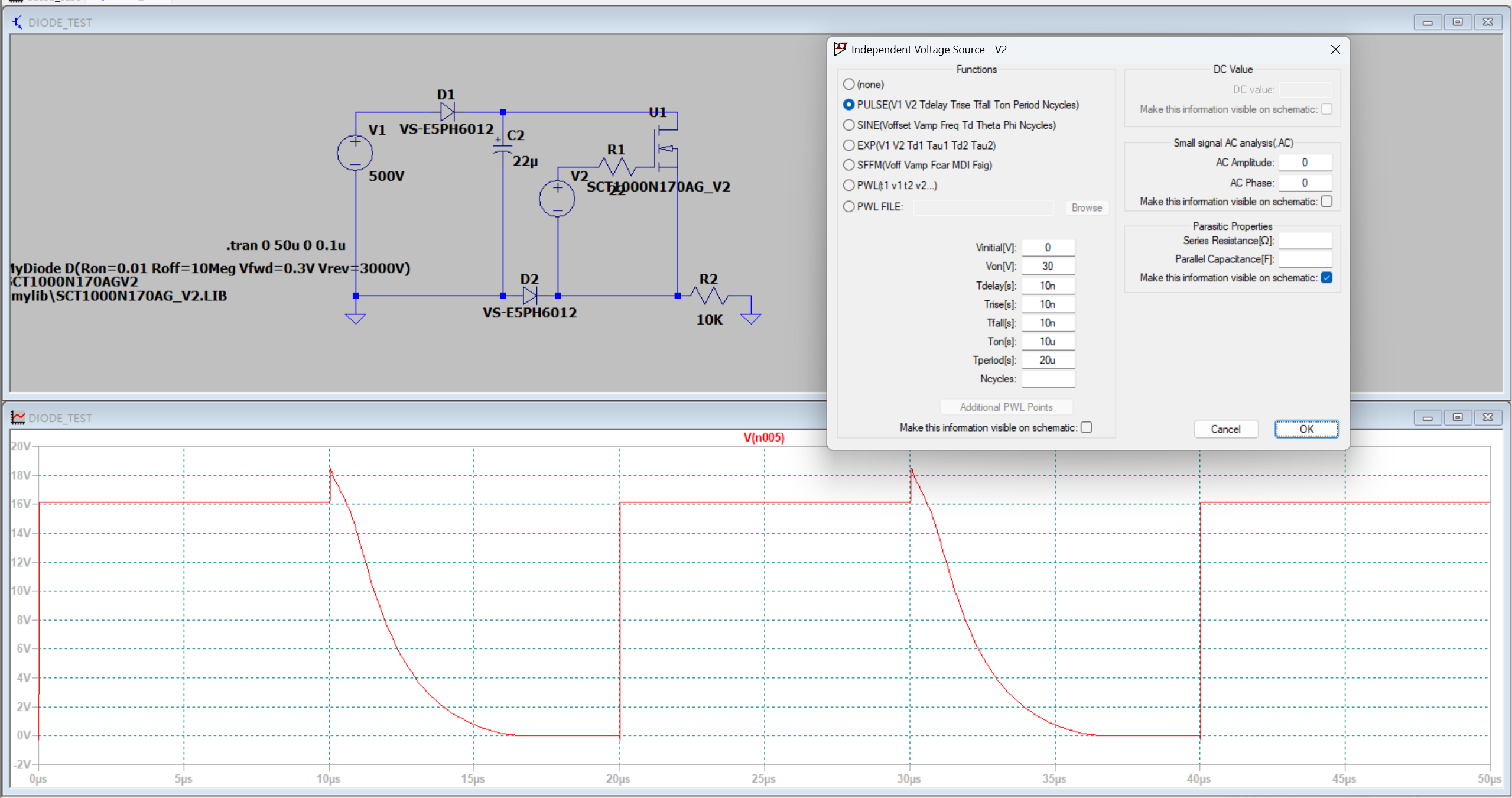 SCT1000N170AG_V2 SPICE model uses help - STMicroelectronics Community